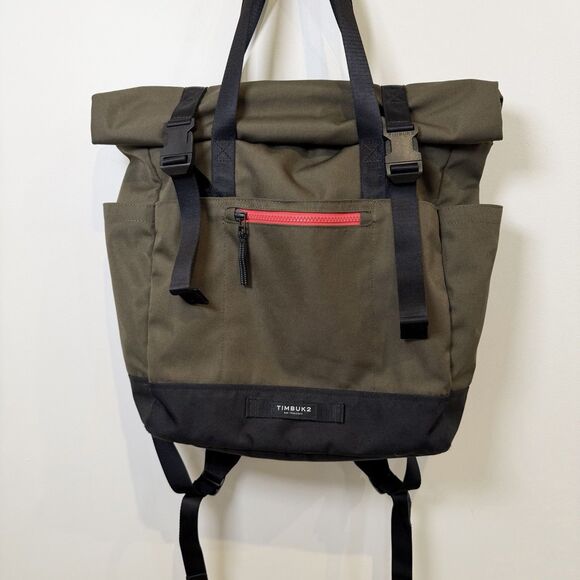 Timbuk2 | Bags | Timbuk2 Forge Backpack Green Roll Top Travel Work Tote ...